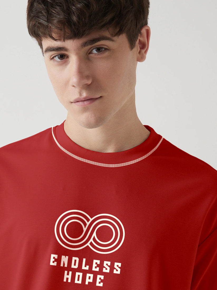 Endless Hope Graphic Printed Oversized T-Shirt - Multi Color – Crazymonk